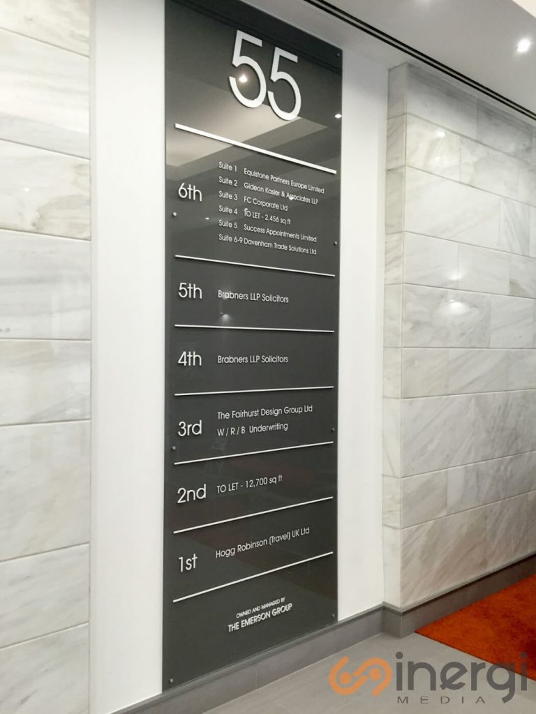 Signage Kantor - Sinergi Media Advertising