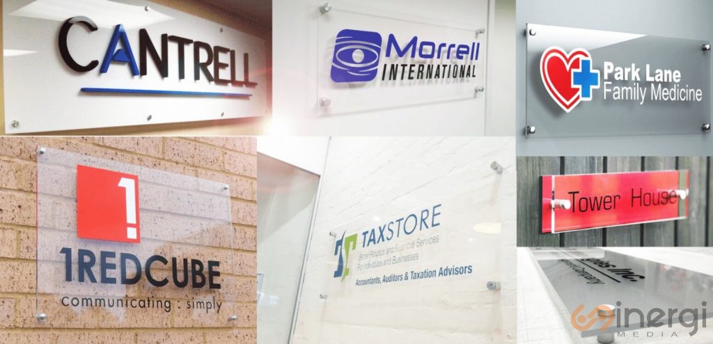 Signage Akrilik - Sinergi Media Advertising