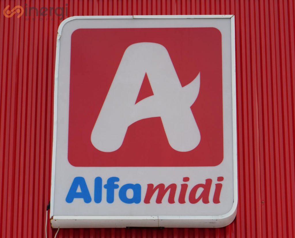 Shop Sign Alfamidi Terbaru - Sinergi Media Advertising