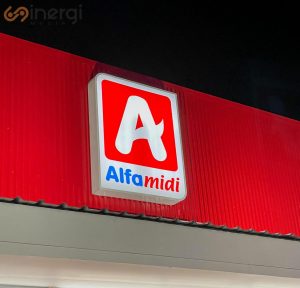 Shop Sign Alfamidi Terbaru - Sinergi Media Advertising