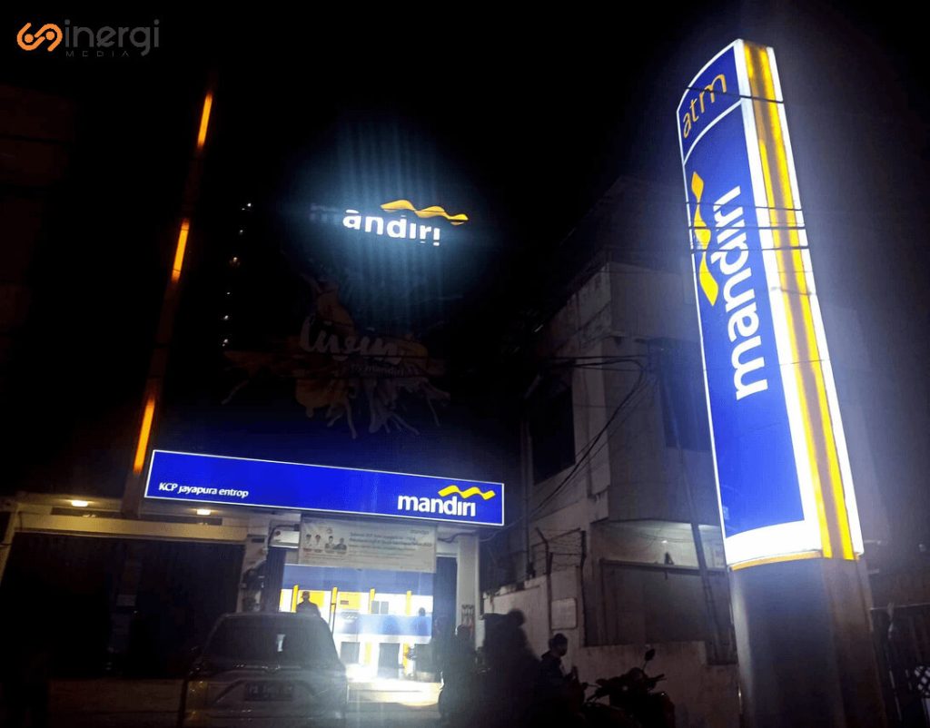 Pylon Sign Bank Mandiri - Sinergi Media Advertising